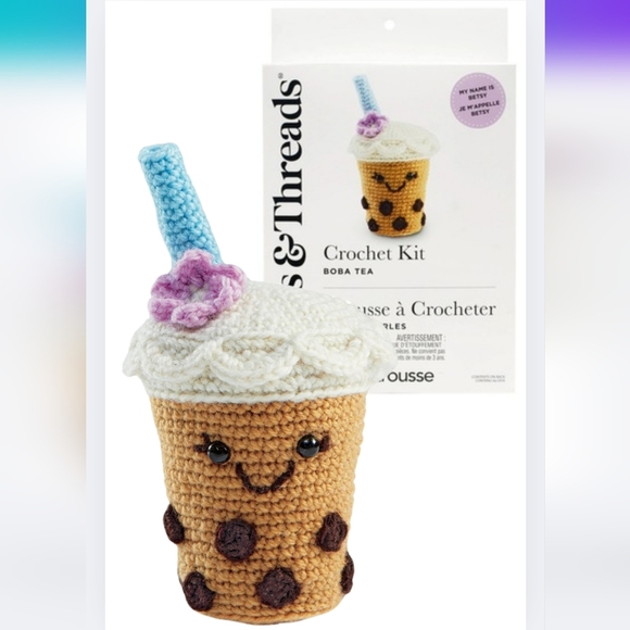 Loops And Threads | Other | New Intermediate Boba Tea Amigurumi Crochet ...